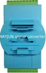 China NPN to PNP pulse signal isolated transmitter blue DIN35 signal converter 3000V isolation 3 in 3 out supplier