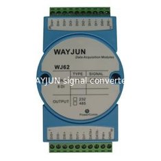 China WJ62 series Eight channels Isolated Switch Signal to RS485/232 Converter, blue data acquisition module DIN35 supplier