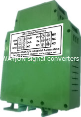 China WAYJUN 3000VDC isolation Speed signal isolation transmitter, sine wave shaping green DIN35 signal converter supplier