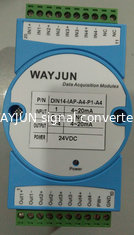 China 4-20ma to 4-20ma current isolation splitter WAYJUN 3000VDC  one in two out signal transmitter green DIN35 CE approved supplier