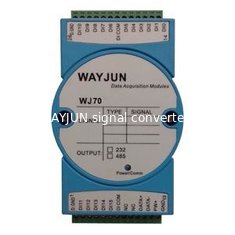 China WJ70 series Switch signal input Relay Output, RS485/232 Remote Module blue Data Acquisition Module I/O DIN35 supplier